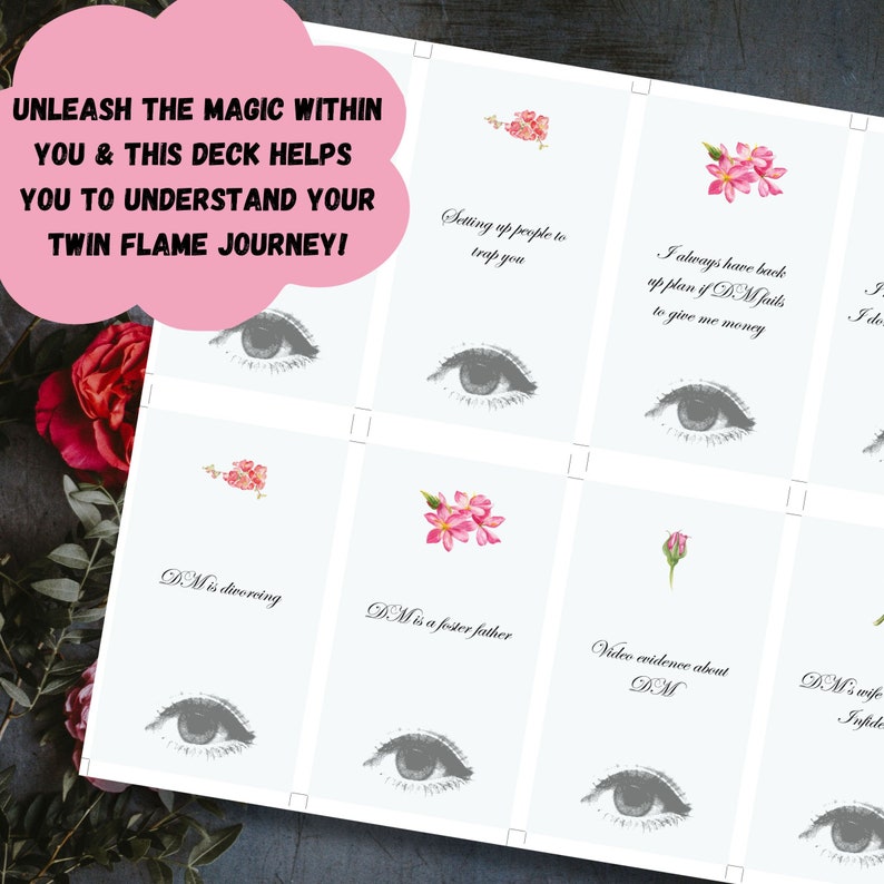 Karmic Confession Oracle Deck Tarot Deck 79 Cards Printable Digital ...