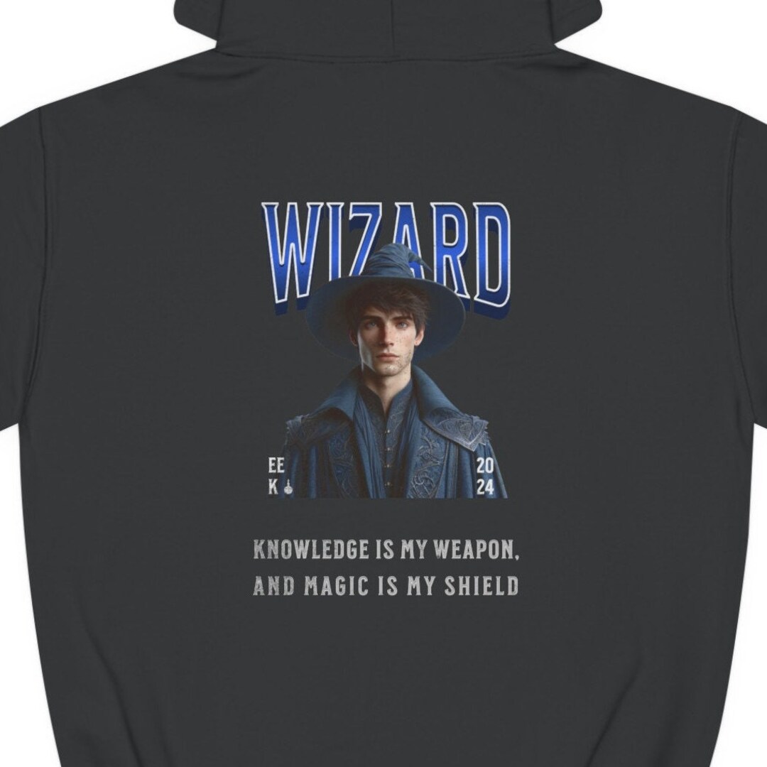 DND Wizard Hoodie | Nerd Geek Apparel | Perfect Gift for Dungeon ...