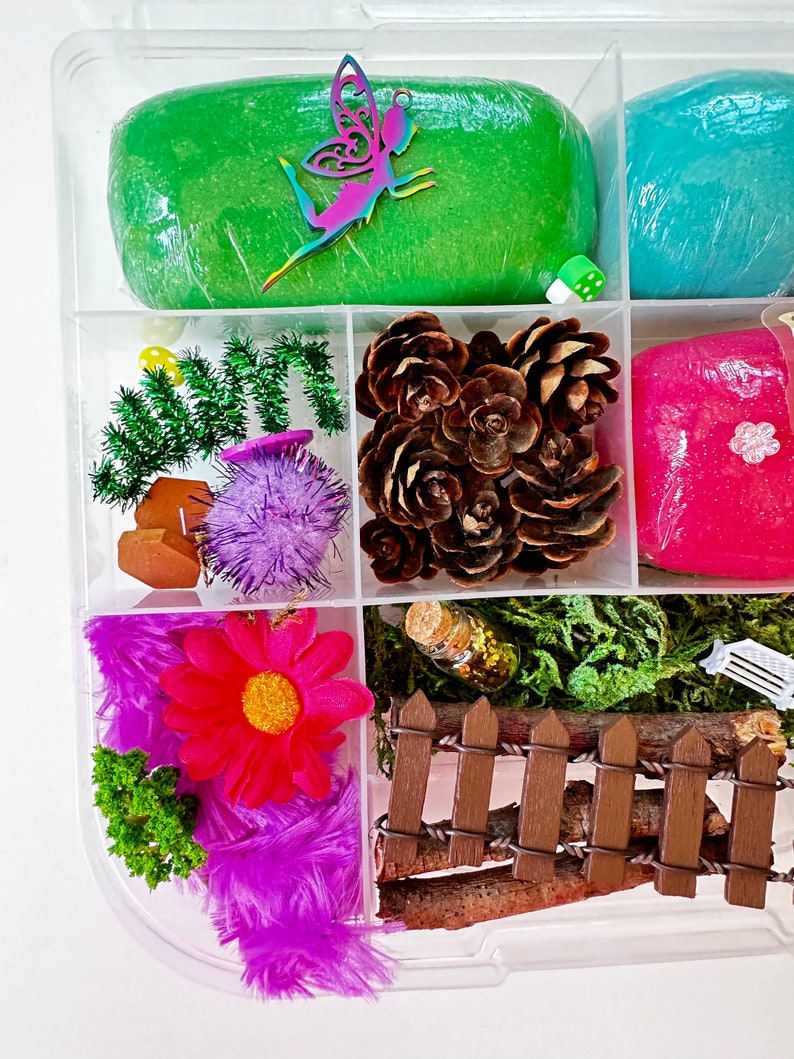 Fairy Garden Playdough Sensory Box - Etsy
