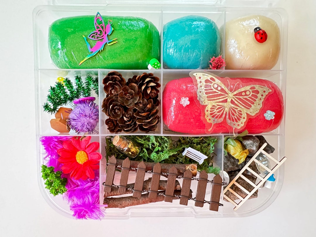 Fairy Garden Playdough Sensory Box - Etsy