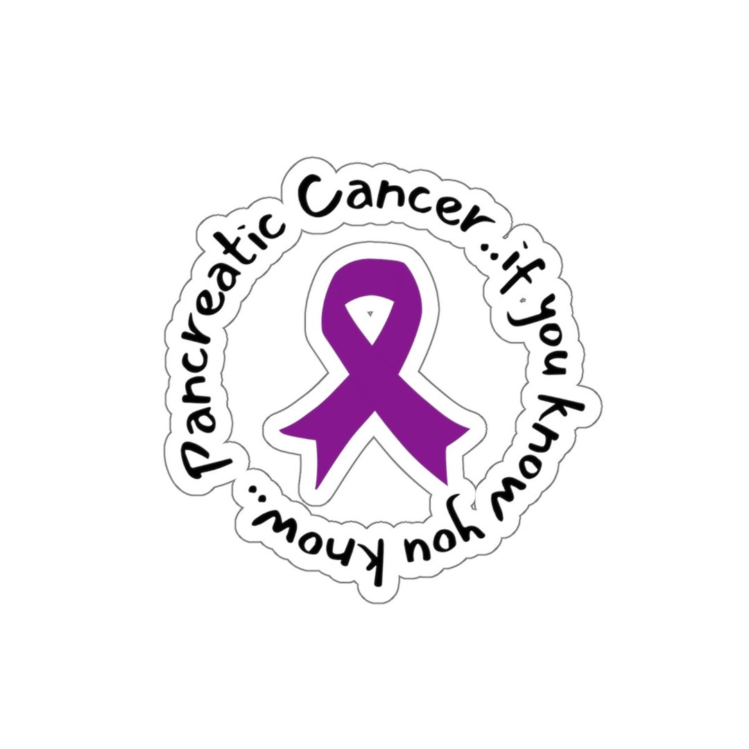 Pancreatic Cancer Awareness Sticker - Ribbon - Etsy