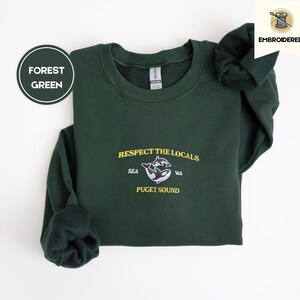 Respect the Locals Puget Sound Embroidered Orcas Seattle Washington ...