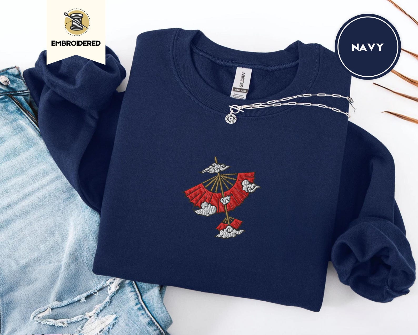 Airbender-inspired Flying Staff Glider Embroidered Sweatshirt – Cozy ...