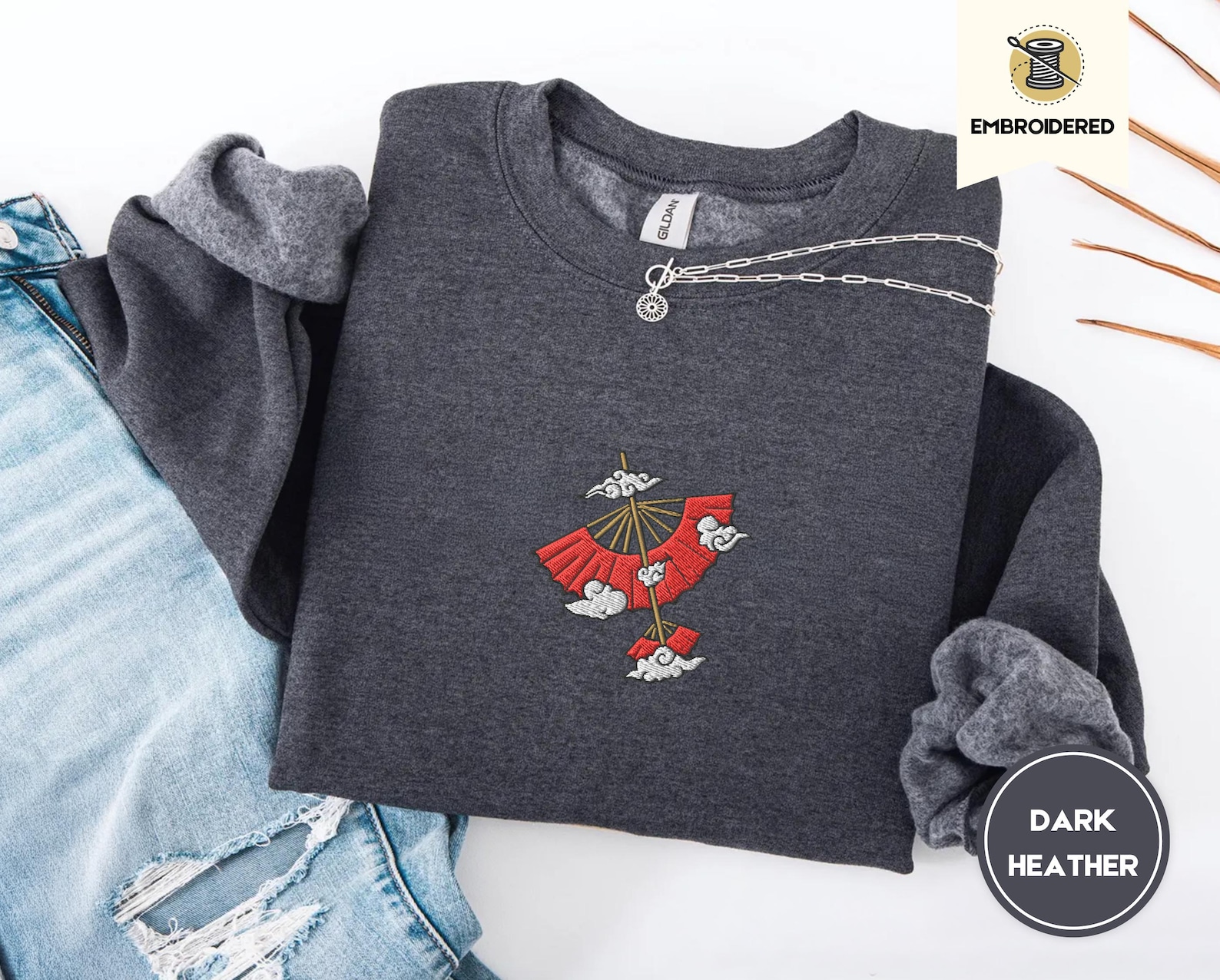 Airbender-inspired Flying Staff Glider Embroidered Sweatshirt – Cozy ...