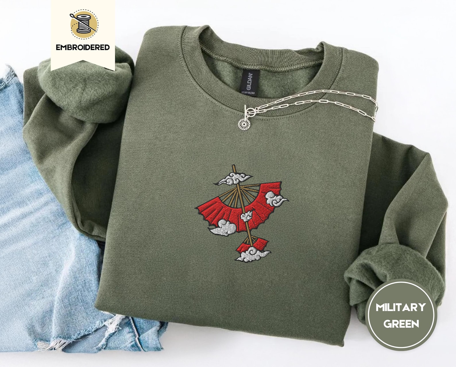 Airbender-inspired Flying Staff Glider Embroidered Sweatshirt – Cozy ...