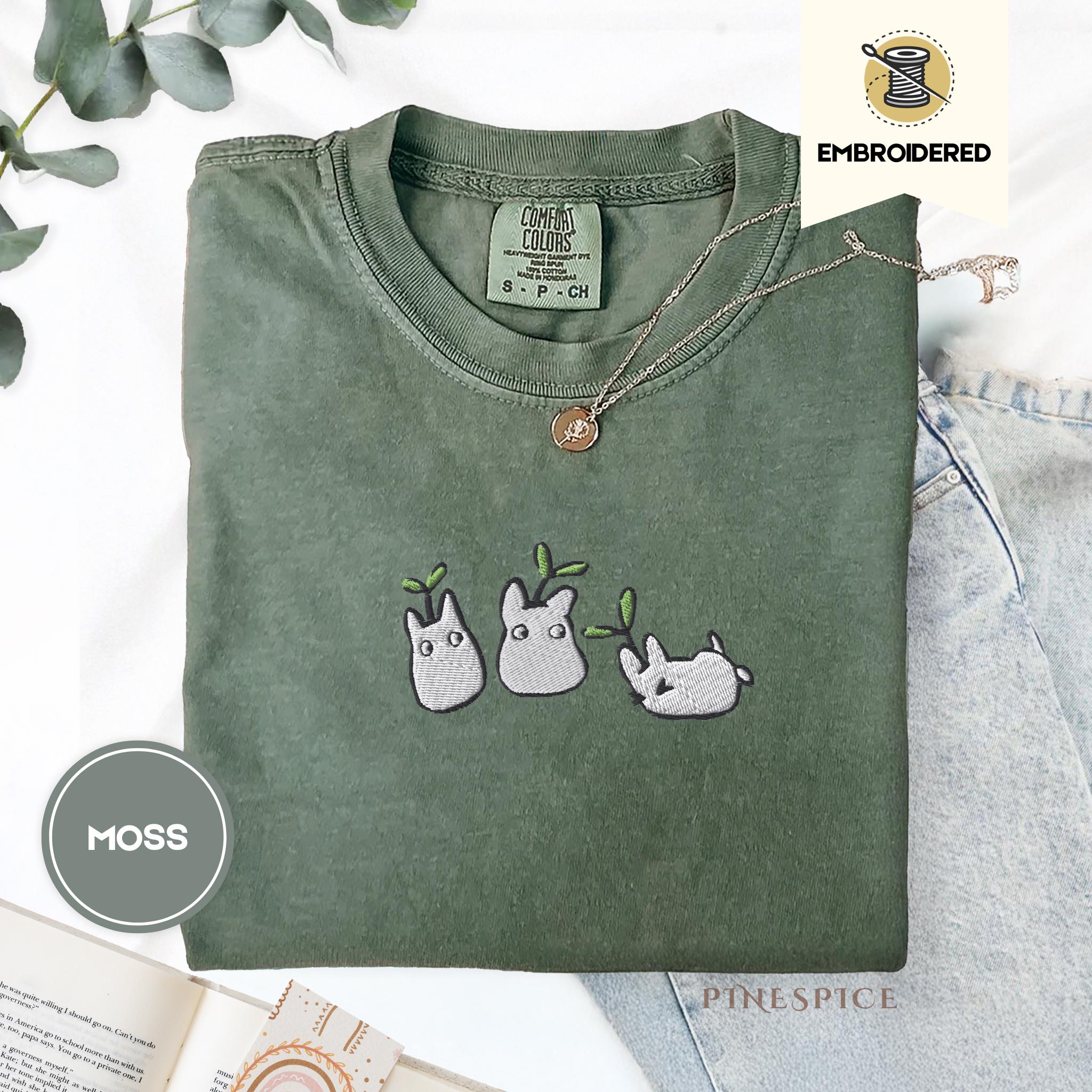Forest Sprites Embroidered Tee – Chibi Spirit Anime Comfort Colors ...