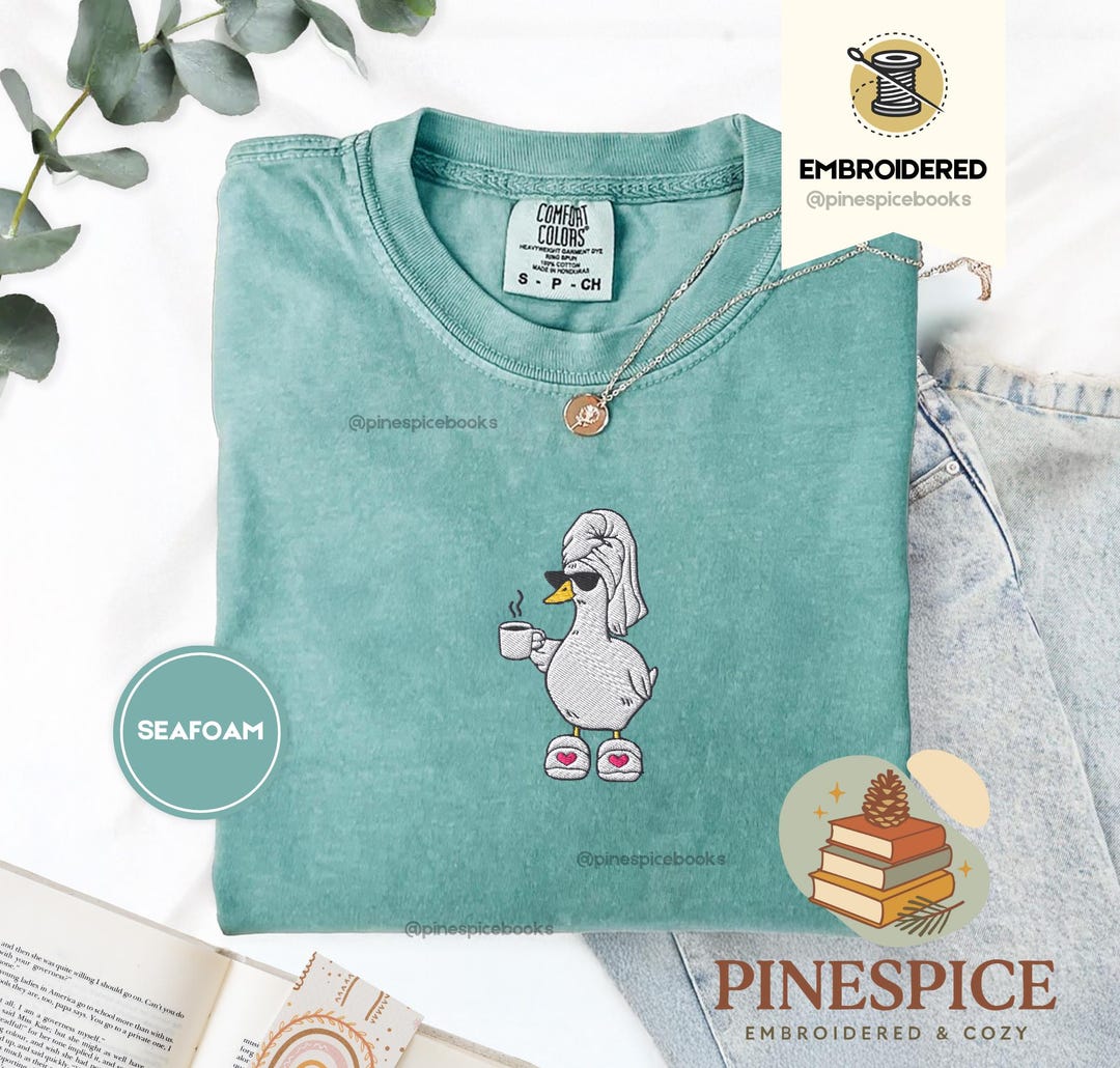 Fabulous Goose T-shirt, Funny Goose Embroidered Tee, Self Care Shirt ...