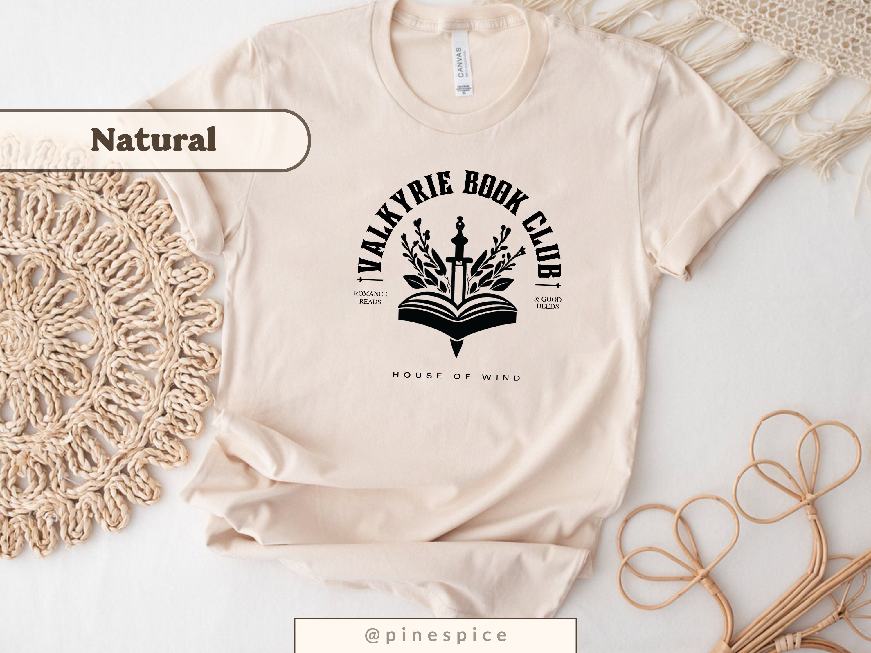 House of Wind Book Club Merch, Valkyrie Sword, ACOTAR Shirt, ACOSF ...