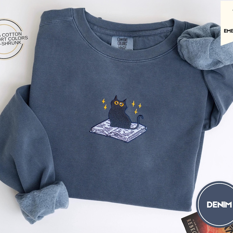 Cat Crewneck Book - Etsy UK
