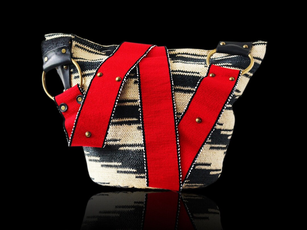 Artisanal Handmade Handbag, Indigenous Patterned Tote, Ecuadorian ...