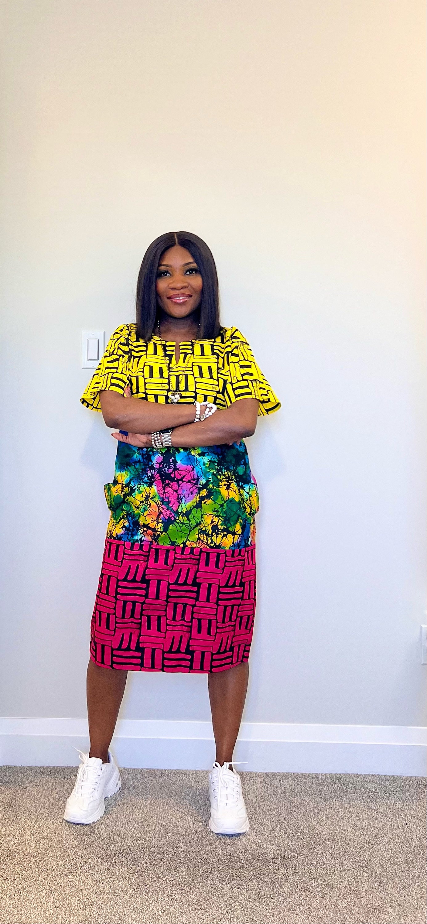 African Print Shift Dresses | Short Ankara Dress | Short Ankara Shift ...