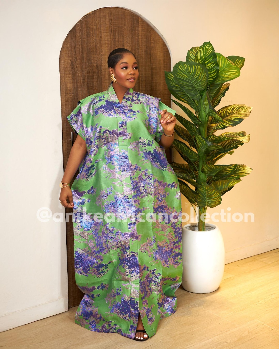 African Brocade Boubou Dress| Rich Aunty Danshiki|nigerian Dress Bubu ...