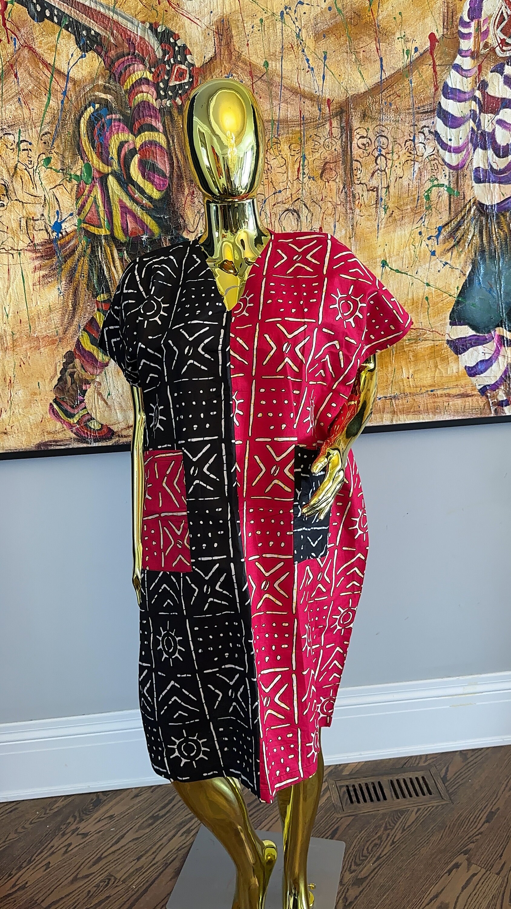 African Print Shift Dresses Short Ankara Dress Short Ankara Shift Dress ...