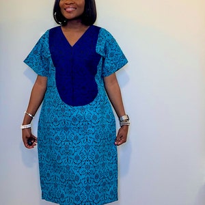 African Print Shift Dresses | Short Ankara Dress | Short Ankara Shift ...