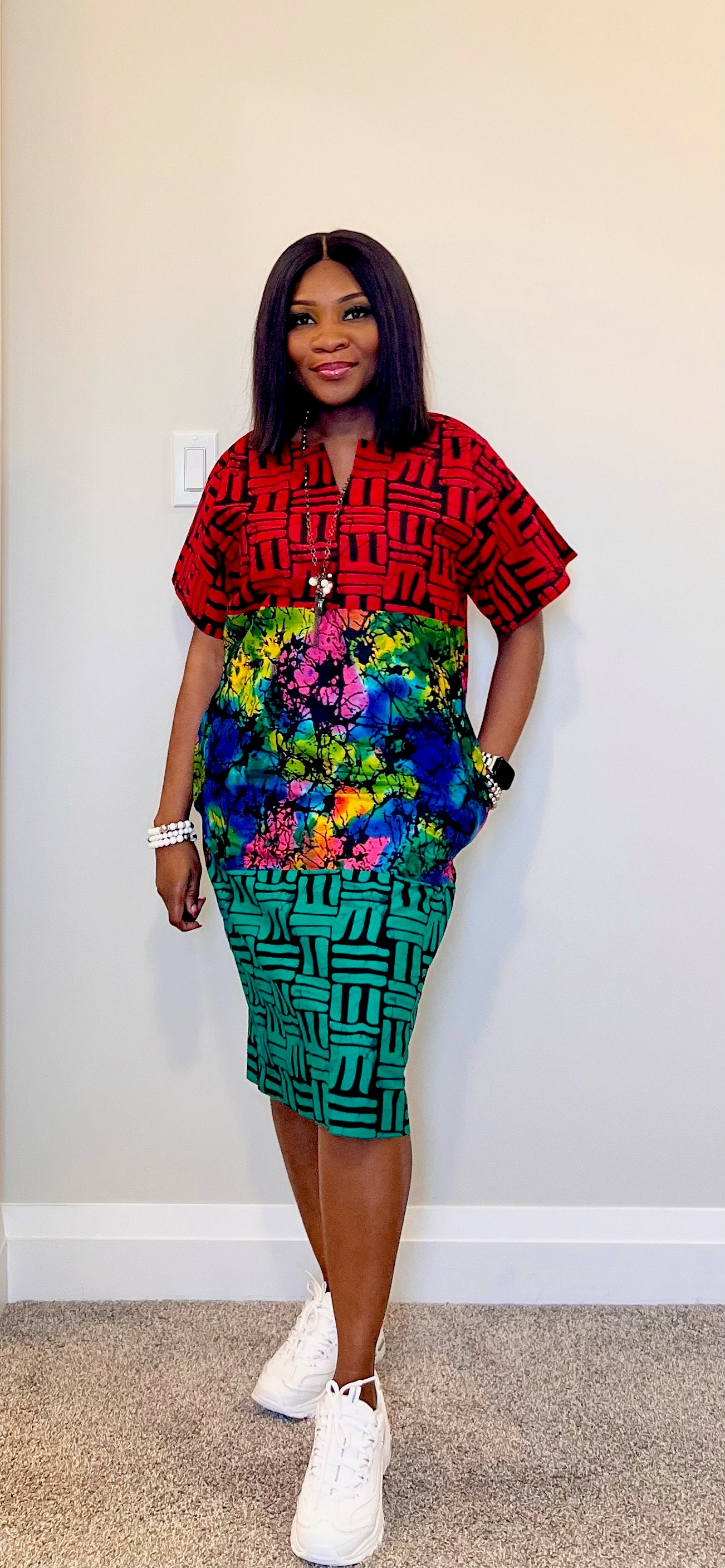 African Print Shift Dresses | Short Ankara Dress | Short Ankara Shift ...