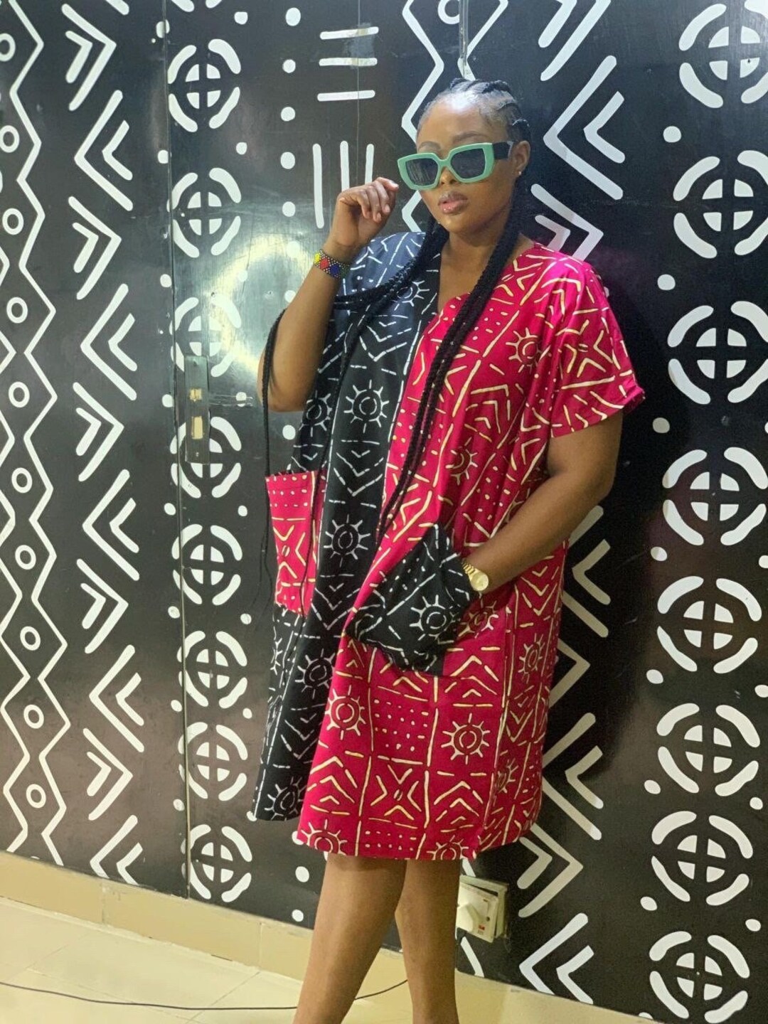 African Print Shift Dresses | Short Ankara Dress | Short Ankara Shift ...