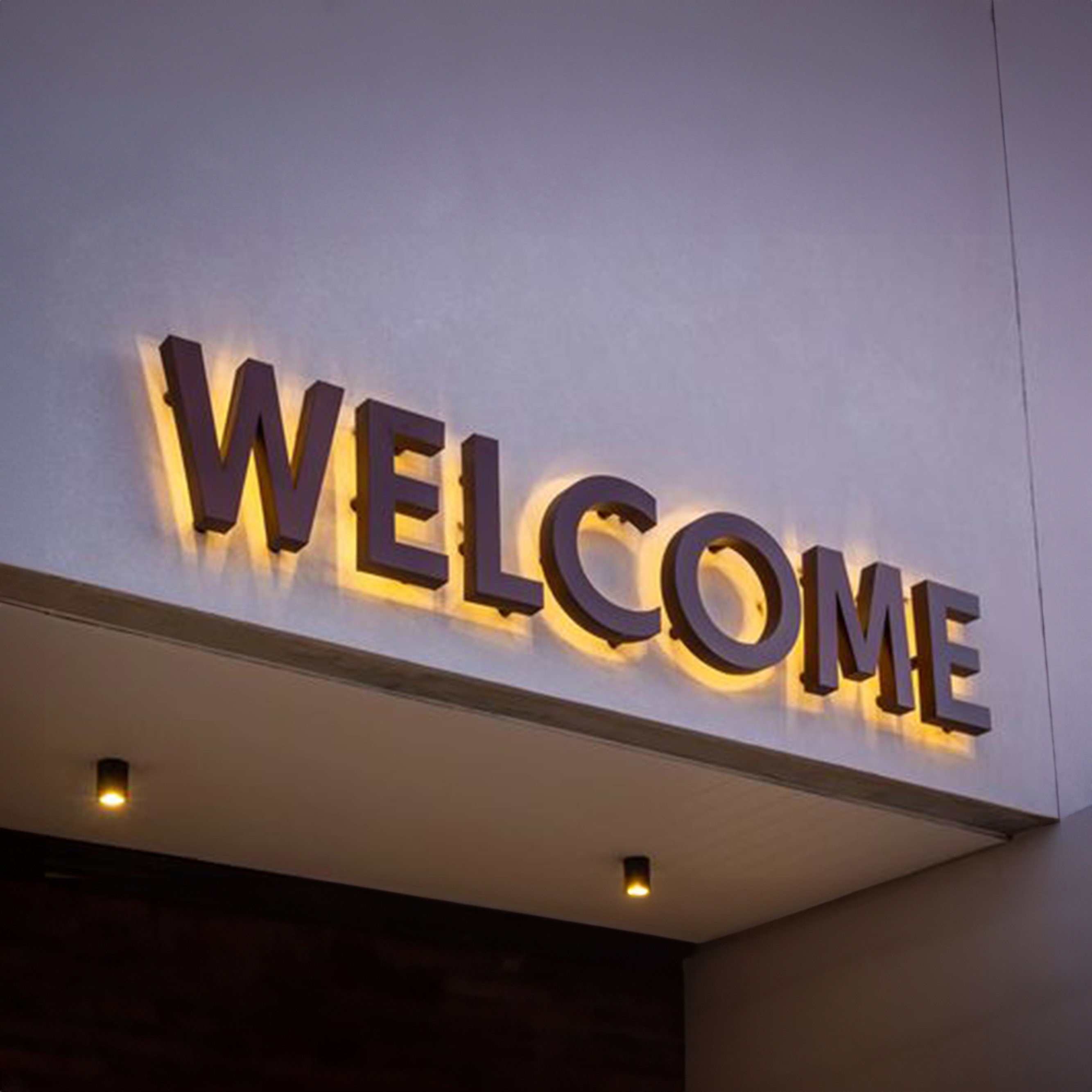 Backlit Business Sign Laser Cut Sign Custom Backlit Sign Metal Sign ...