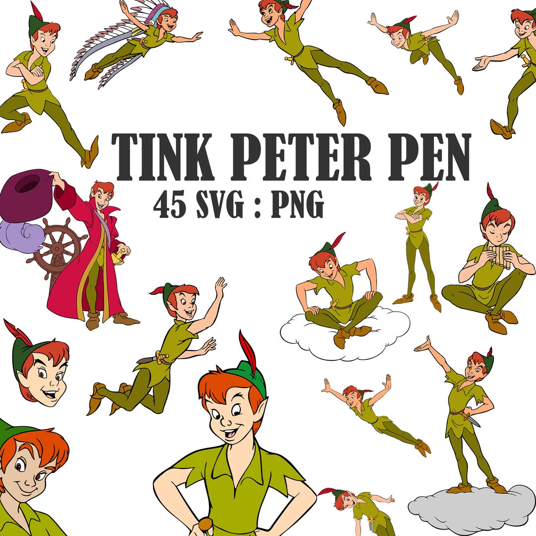 Peter Pan Stickers Vinyl Sticker for Laptop, Scrapbook, Phone, Luggage ...