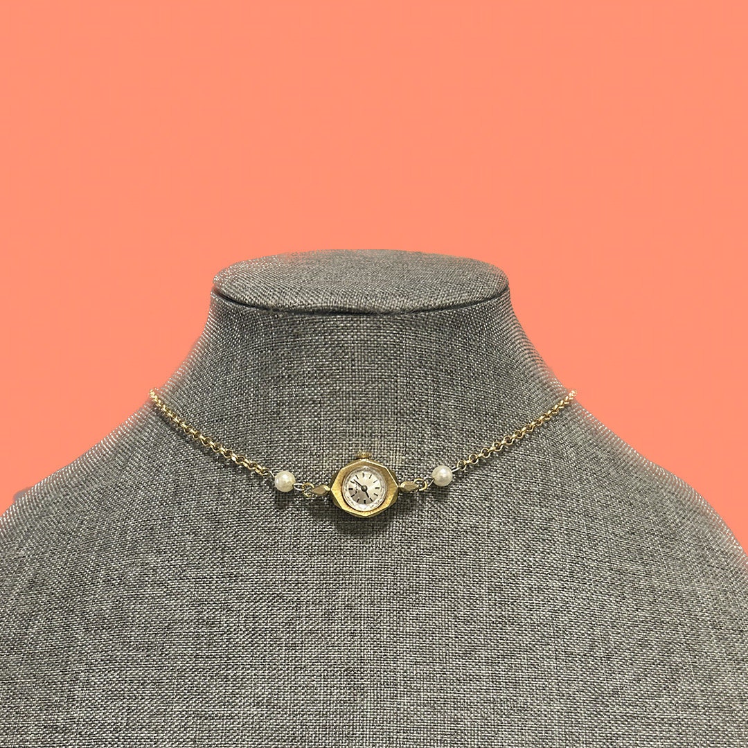 Handmade Repurposed Vintage Clock Choker / Watch Necklace - Etsy