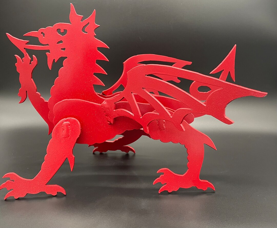 Y Ddraig Goch / the Welsh Red Dragon - Etsy UK