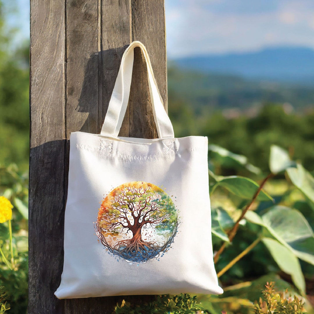 Custom Spiritual Yoga Tote Bag for Mindfulness Serenity & Wellness ...