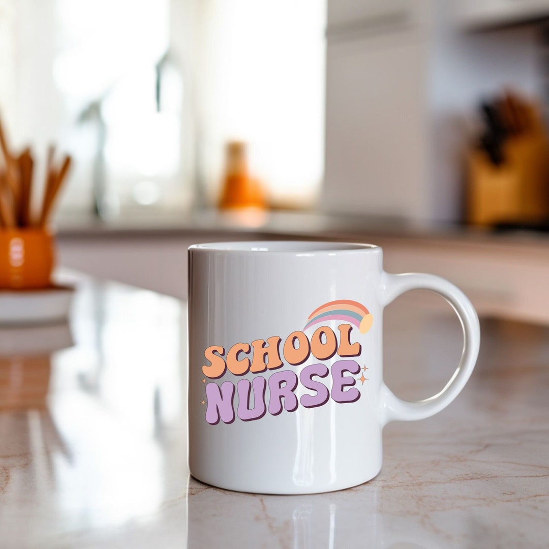 Custom School Nurse Mug Personalized Healthcare T Etsy