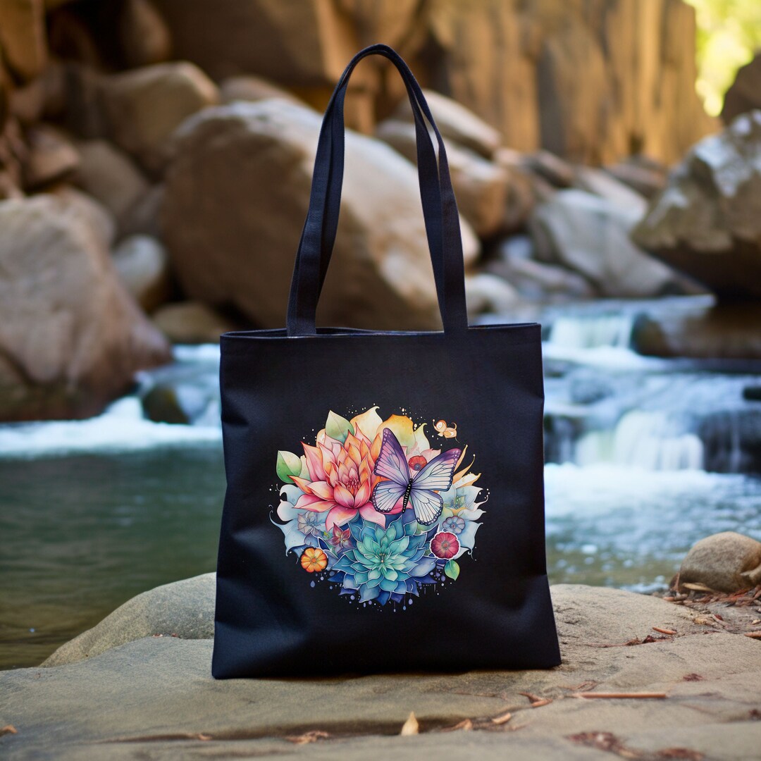 Custom Spiritual Yoga Tote Bag for Mindfulness Serenity & Wellness ...