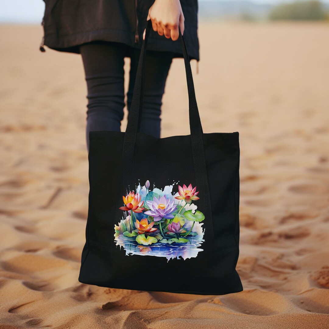 Custom Spiritual Yoga Tote Serenity Design Mindful Practice Bag Unique ...