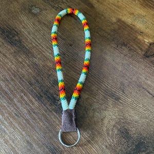 Authentic Native American Handmade Peyote Stitch Beaded Keychain - Etsy