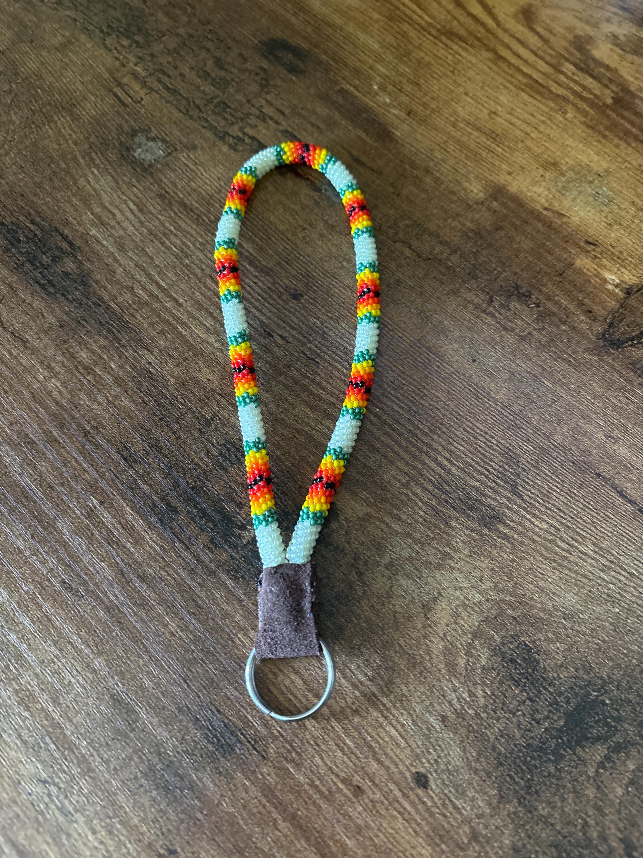 Authentic Native American Handmade Peyote Stitch Beaded Keychain - Etsy