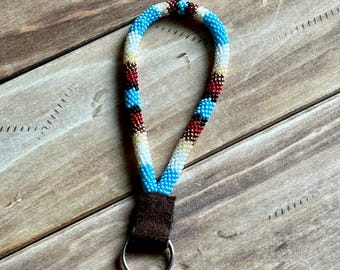 Authentic Native American Handmade Peyote Stitch Beaded Keychain - Etsy