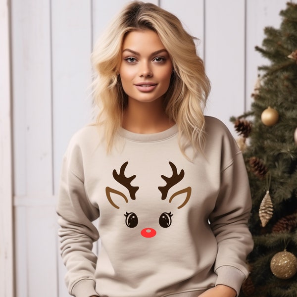 Reindeer Sweater - Etsy