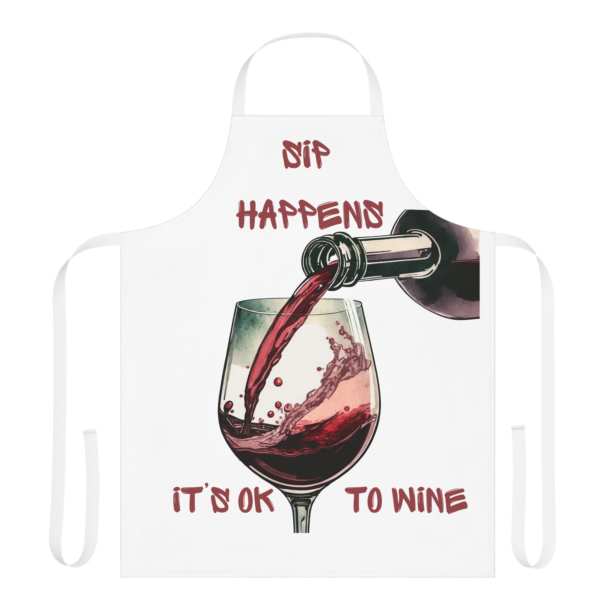 Wine Apron Grilling Apron Kitchen Apron Gift for Wine Lover - Etsy