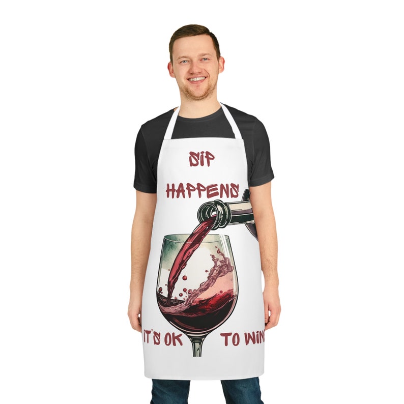 Wine Apron Grilling Apron Kitchen Apron Gift for Wine Lover - Etsy