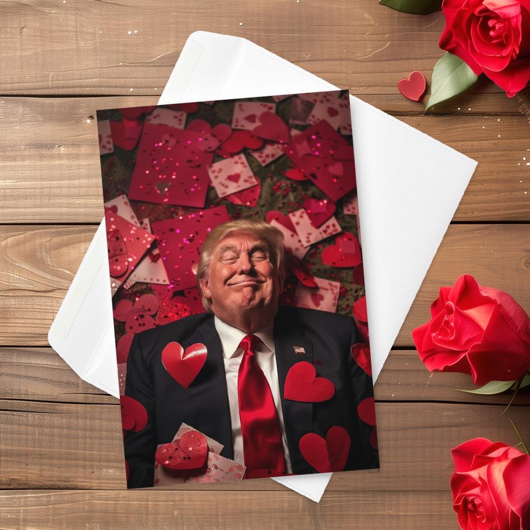 Trump Valentine's Day Card - “our Love is a Total Landslide....” - 4″ × ...