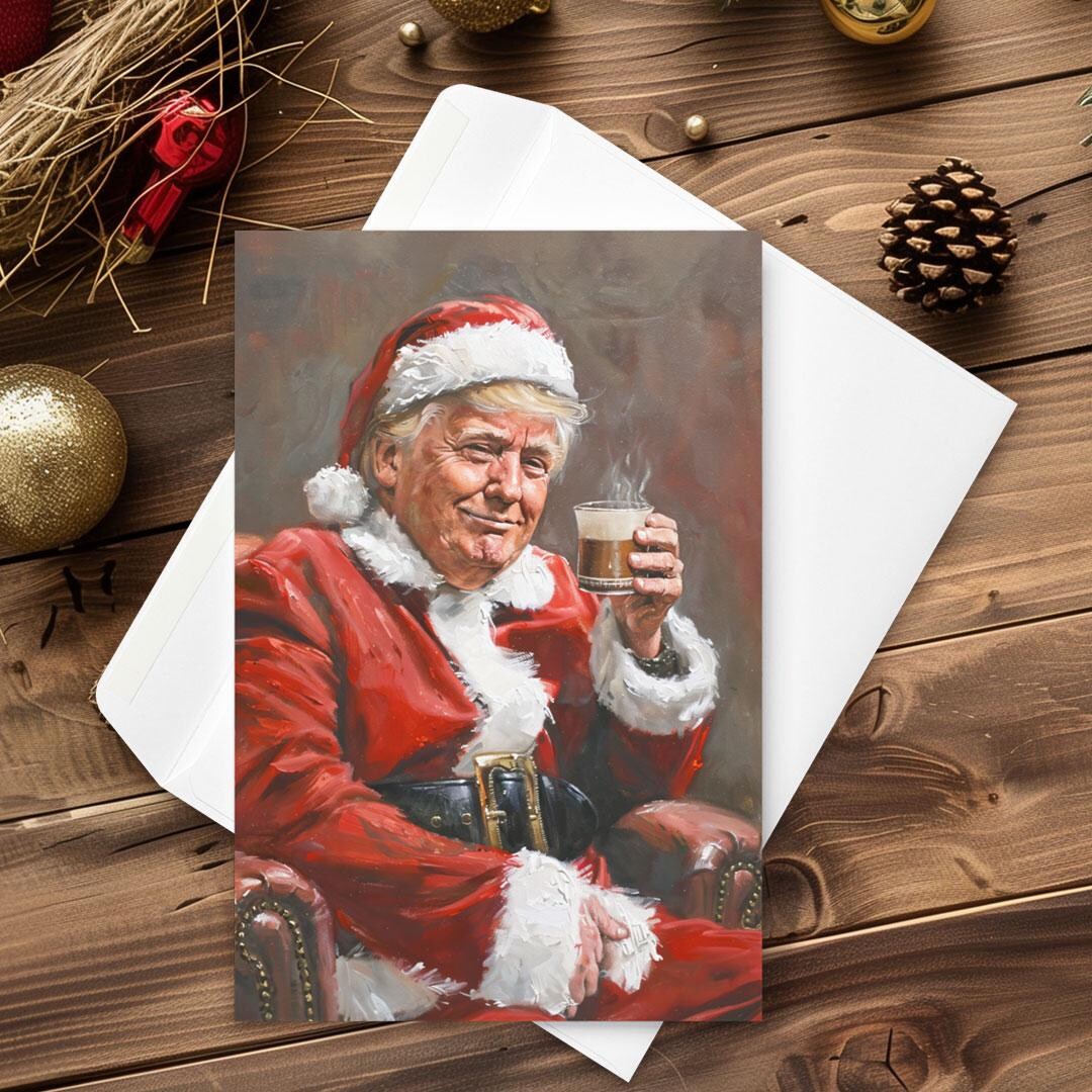Trump Christmas Card - Merry MAGA Christmas! - 4″ × 6″ Greeting Card - Etsy