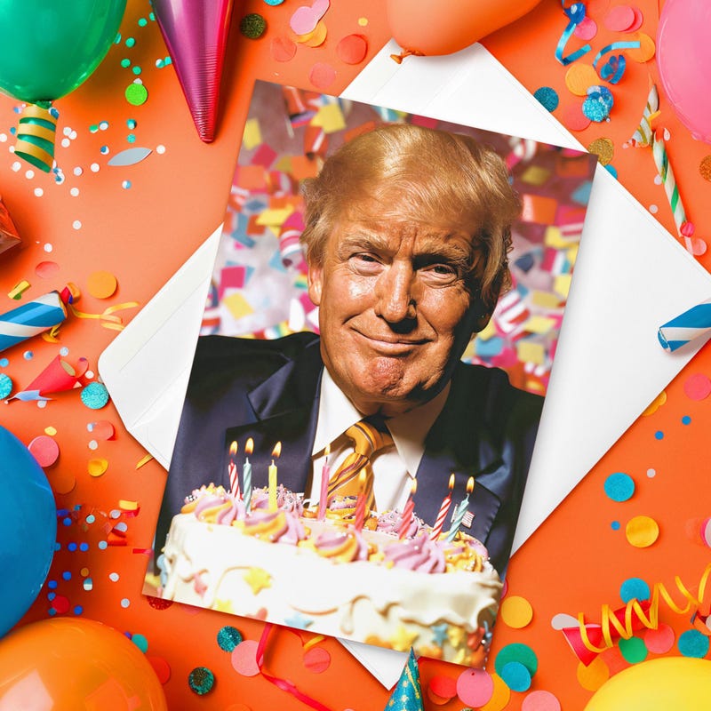 Personalized Donald Trump Birthday Card - Etsy