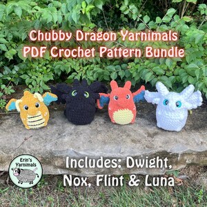 Chubby Dragon Yarnimals PDF Crochet Pattern Bundle - Etsy