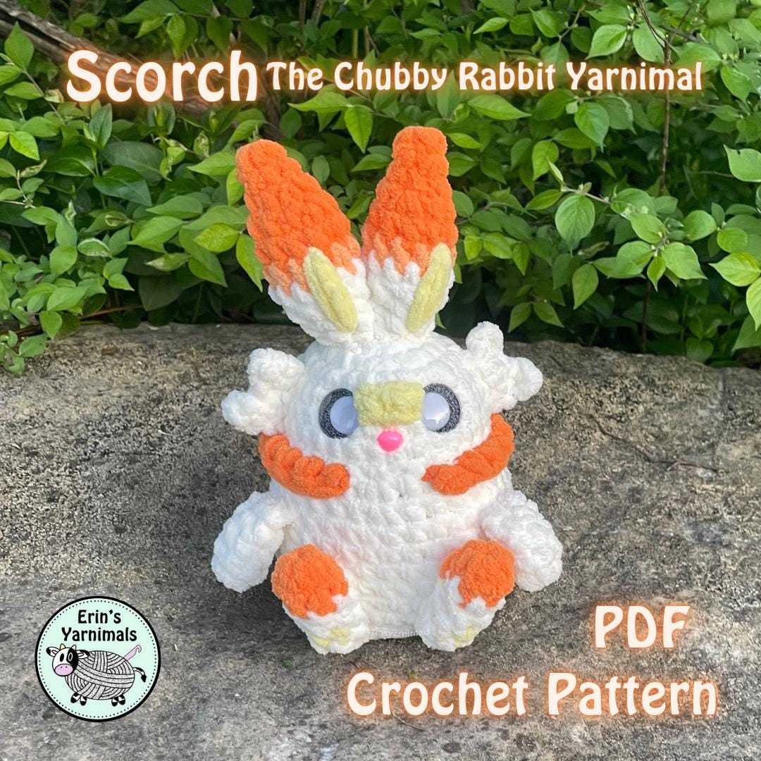 Scorch the Chubby Rabbit Yarnimal PDF Crochet Pattern - Etsy