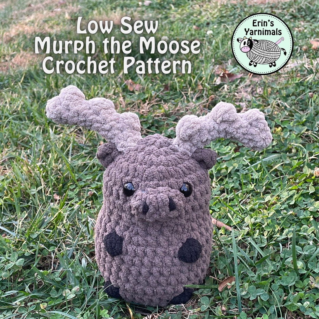 Low Sew Murph the Moose PDF Crochet Pattern - Etsy