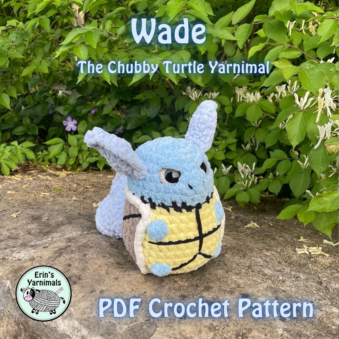 Wade the Chubby Turtle Yarnimal PDF Crochet Pattern - Etsy