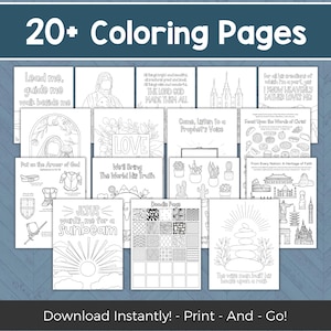 Printable LDS General Conference Primary Packet , Senior Primary ...