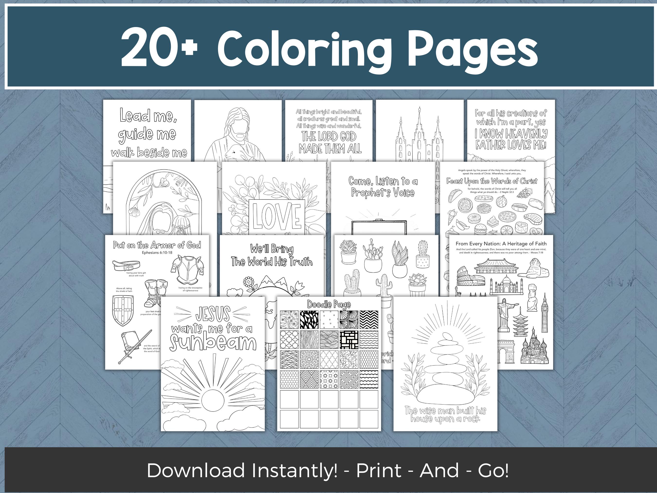 Printable LDS General Conference Primary Packet , Senior Primary ...