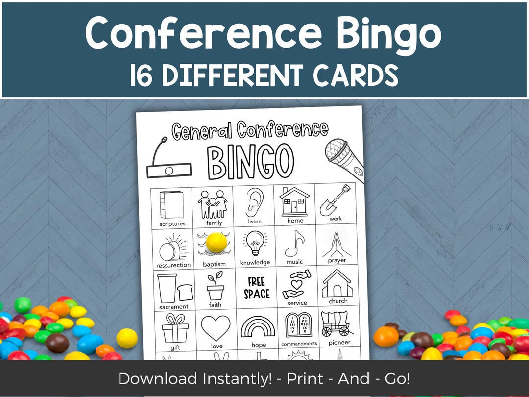 LDS General Conference Bingo, LDS General Conference Activities ...