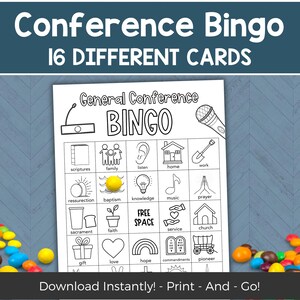 LDS General Conference Bingo, LDS General Conference Activities ...