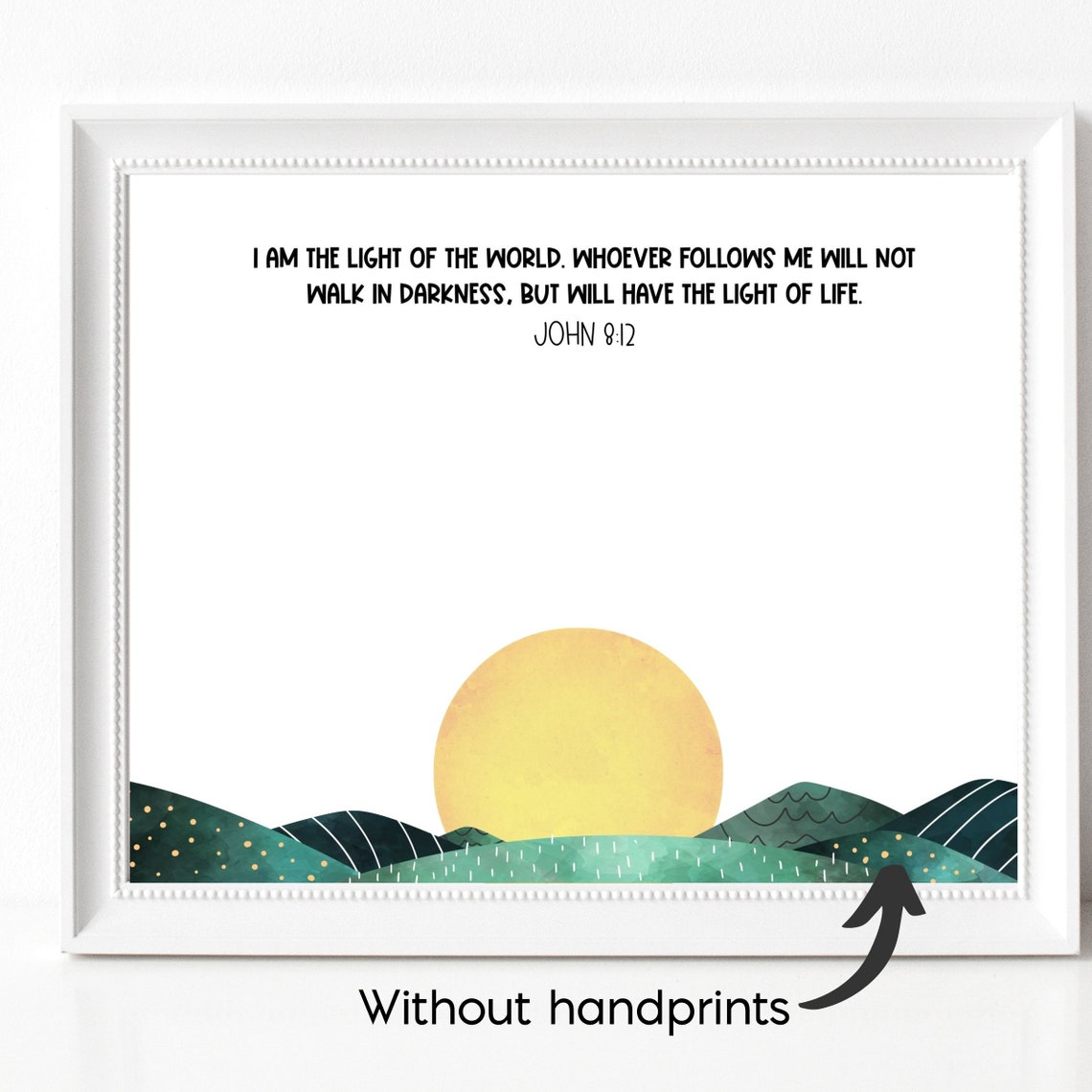 Scripture Craft Printable, Handprint Art for Kids, Easy Bible Crafts ...