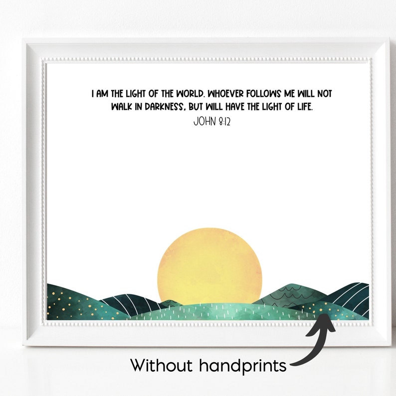 Scripture Craft Printable, Handprint Art for Kids, Easy Bible Crafts ...
