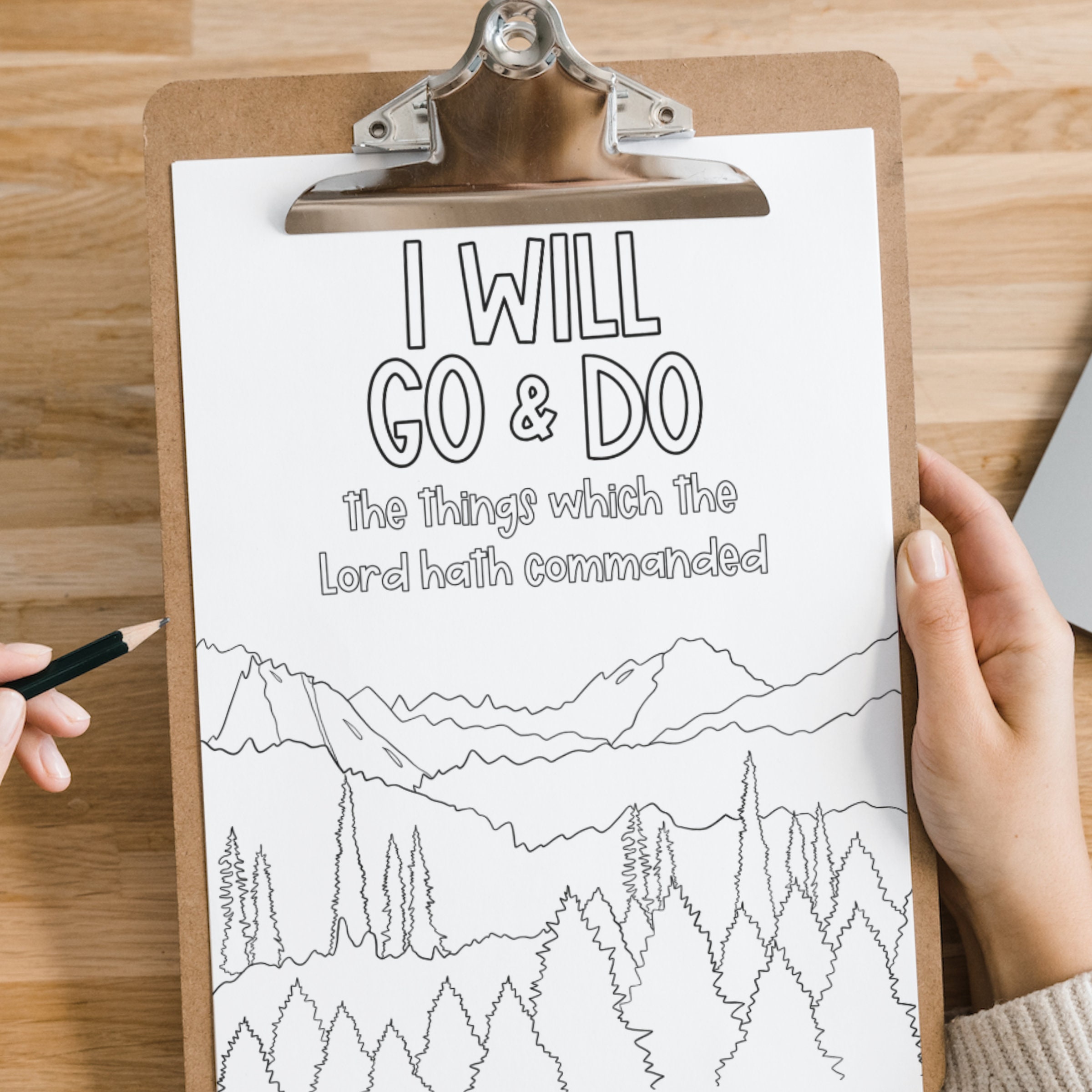 LDS Printable Coloring Page, Easy Activity Day Idea, Book of Mormon ...