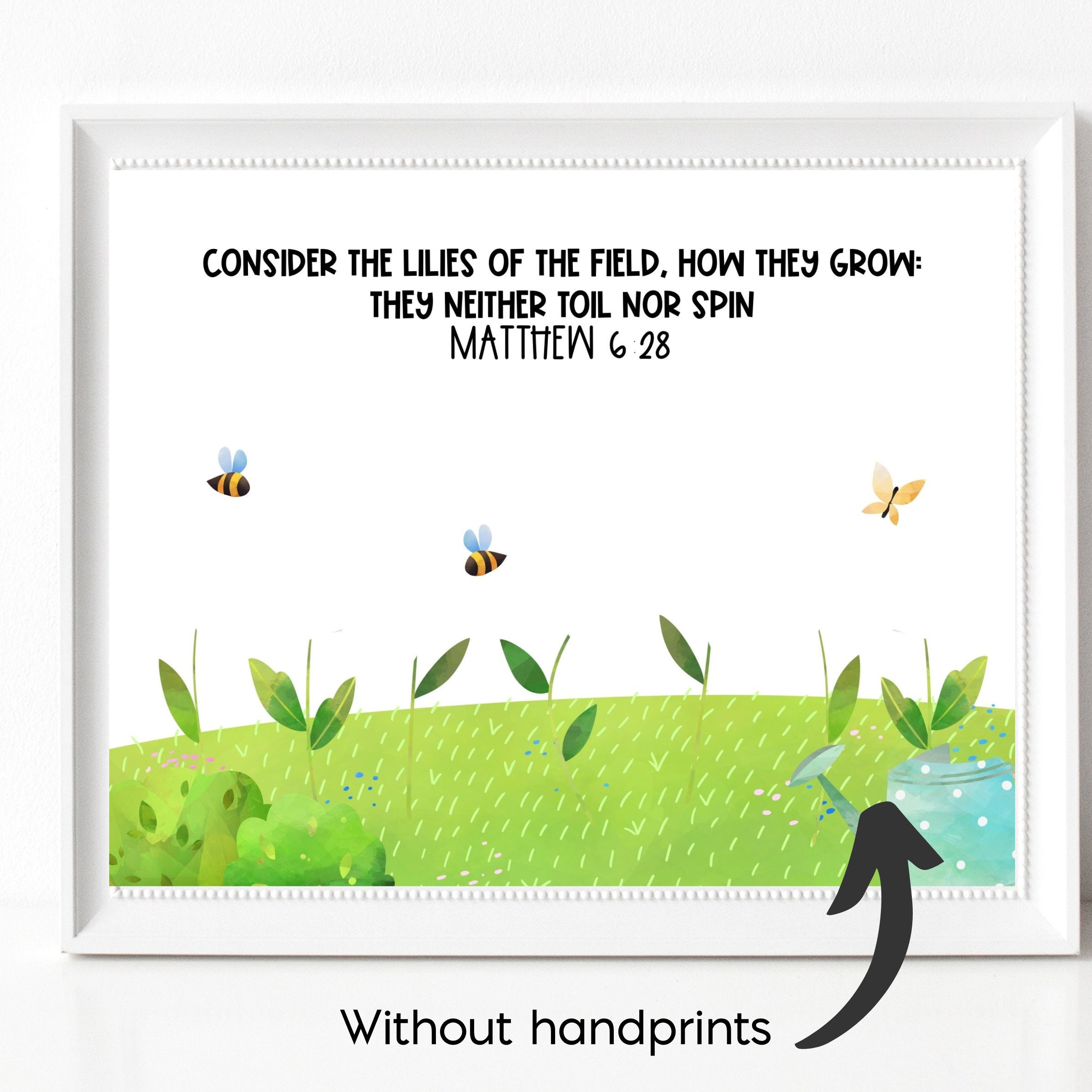 Scripture Craft Printable Handprint Art for Kids Easy Bible - Etsy
