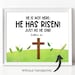Easter He is Risen Kids Bible Activities, Easter Fingerprint Art for ...
